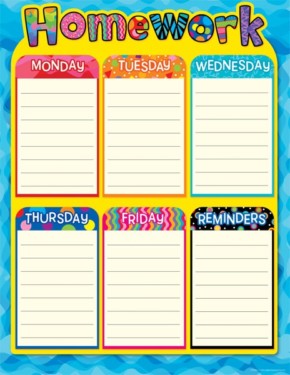 Homework Poster Chart – englishwooks