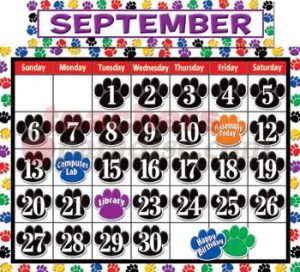 Paw print calendar – englishwooks